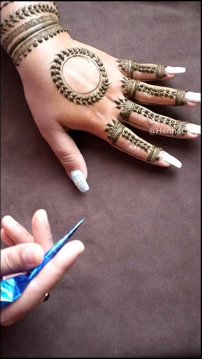 نقش حناء جميل وناعم لليدين 😍 ️😍👌 Beautiful Henna Design For Hands