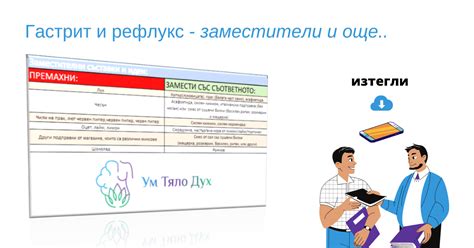 Хранене при гастрит и рефлукс план за действие [Безплатно изтегли Диета таблица] Ум Тяло
