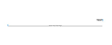 strange grid when section break is on same line as text microsoft