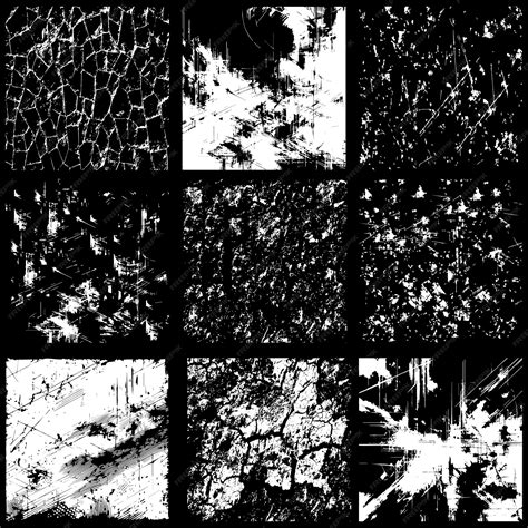 Premium Vector Detailed Grunge Texture Stained Scratch Surface Block