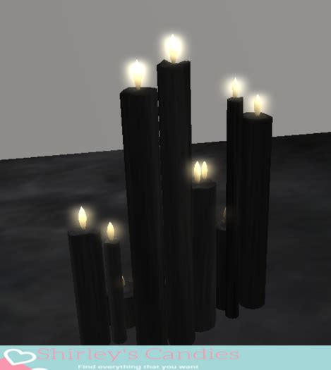 Second Life Marketplace Black Candles Gothic