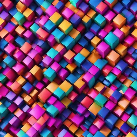 Premium Photo Repeating Triangle Cubes Background 3d Rendering