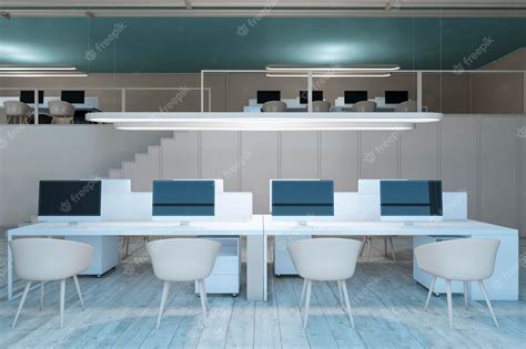 Premium Photo Designer Workplace With Empty Computer Screen