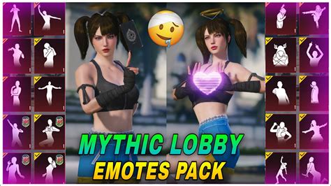 Mythic Lobby Emotes Pack 🔥 Pubg Emotes Pack In 4k Hd 🥵 All Mythic