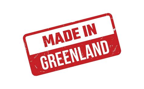 Made In Greenland Rubber Stamp 25383427 Vector Art At Vecteezy