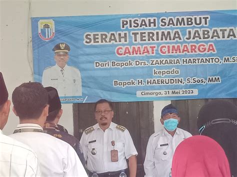 Pisah Sambut Serah Terima Jabatan Camat Cimarga Kabar Daerah Banten