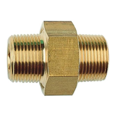Mamelon double laiton amovible 2 filetages externes à joint