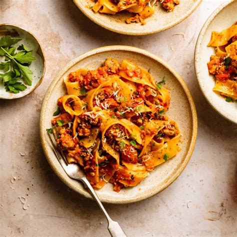 Easy Italian Sausage Ragu With Pappardelle Eat Love Eat