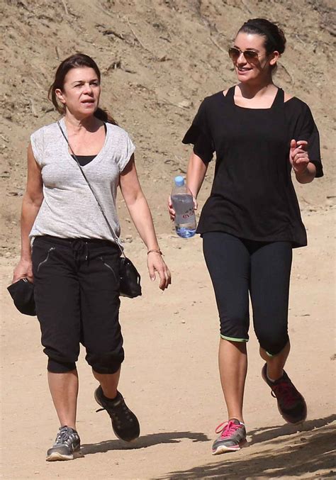 Lea Michele Hiking With Her Mom In California October Celebsla Com