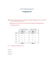 Assign Docx IT Operating Systems Assignment Q Given The Following State For The