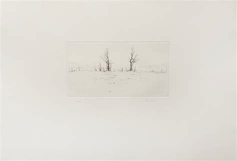 Lars Nyberg High Over Cummen Strand Drypoint Engraving Galleri Helle Knudsen