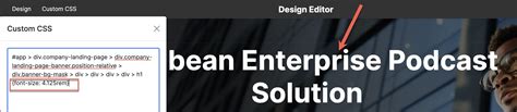 Customizing Company Podcast Page With Css Codes Podbean Support