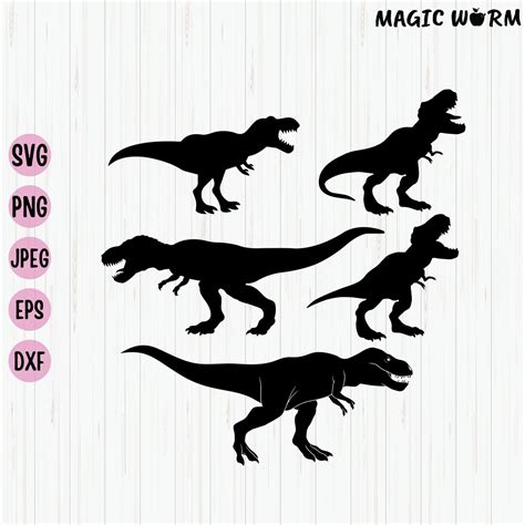 T Rex Bundle Svg T Rex Svg Dinosaur Svg T Rex Shirt Design Svg