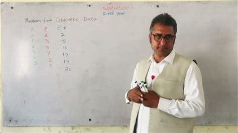 Median From Discrete Group Data Youtube