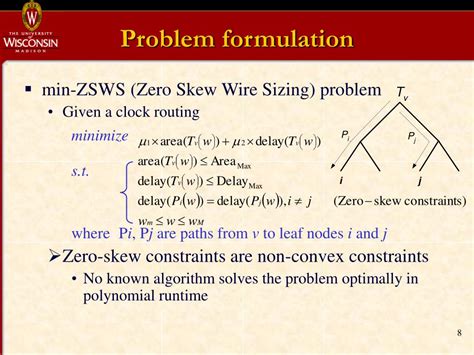 Ppt ε Optimal Minimum Delayarea Zero Skew Clock Tree Wire Sizing In Pseudo Polynomial Time