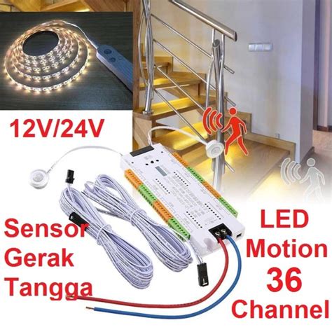 Jual LED Motion Sensor Lampu Strip Sensor Gerak Tangga LED Fleksibel Jakarta Utara Rumix