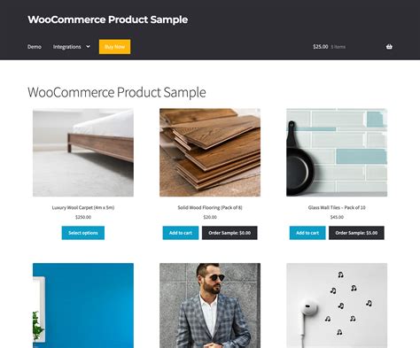 Product Sample For Woocommerce Kestrel