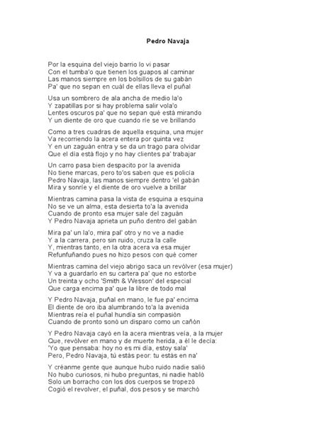 Pedro Navaja Pdf