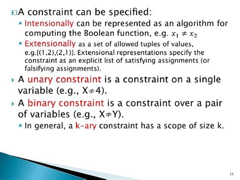 Features And Constraints Chapter 4 Artificial Intelligence Foundations