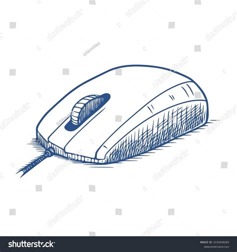 Freehand Drawing Computer Mouse Vector Sketch Stock Vector Royalty Free Shutterstock