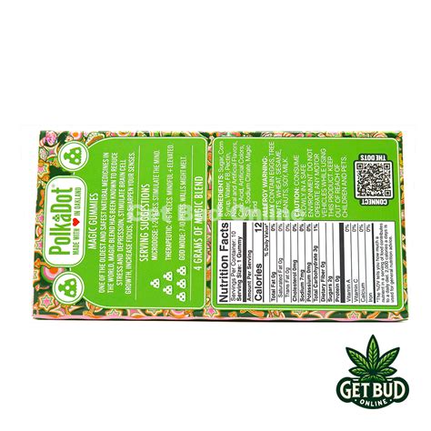 PolkaDot 4000mg Magic Mushroom Gummies Sour Martinelli Get Bud