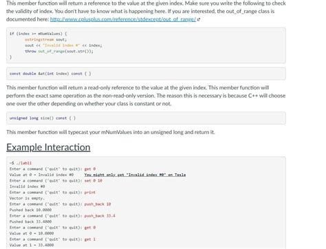 Solved Assignment You Will Be Creating The Vector Class Chegg