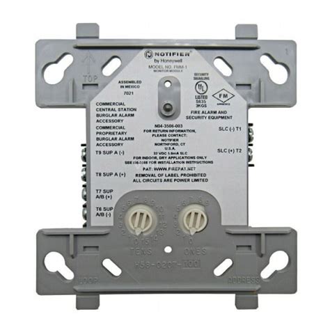 Módulo de Control Notifier Supervisado FCM 1 Winpy cl