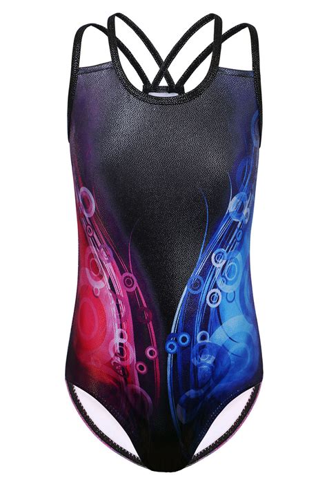 Baohulu One Piece Strap Ballet Leotard Gradient Bl Grandado