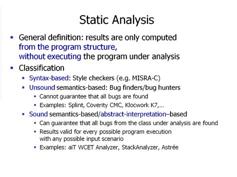 Stackanalyzer Introduction Static Analysis