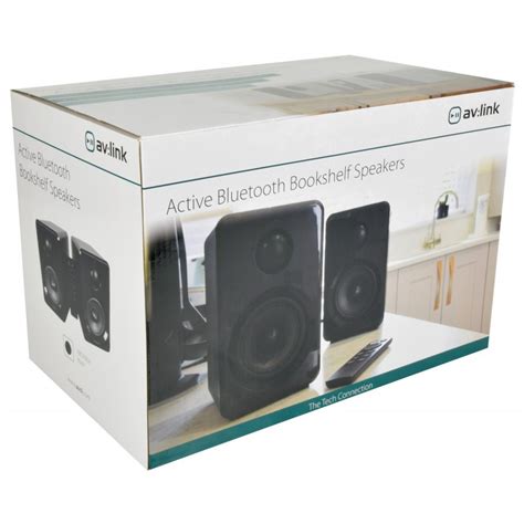 Active Bluetooth Bookshelf Speakers Black