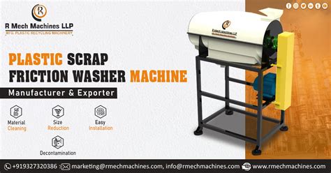 Plastic Scrap Friction Washer Machine R Mech Machines Llp
