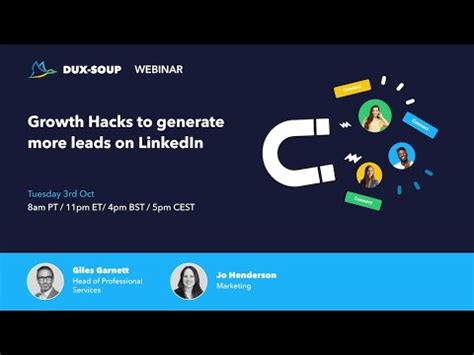 Growth Hacks To Generate More Leads On LinkedIn YouTube