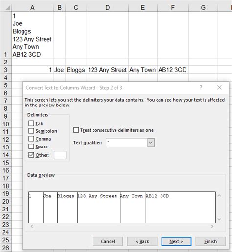 Split Cells With Crlf Into Columns Cjays Blog
