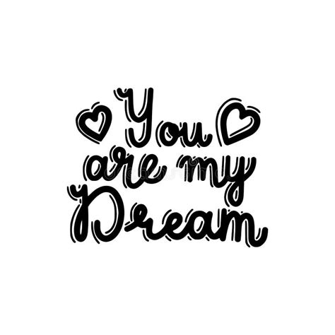 You Are My Dream Stock Vector Illustration Of Amorousness 105829422