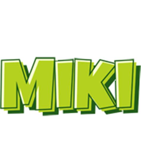 Miki Logo Name Logo Generator Smoothie Summer Birthday Kiddo Colors Style