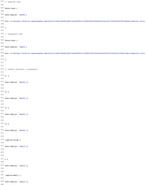 How To Add Your Own Custom Fonts To Squarespace With Css 70 And 71