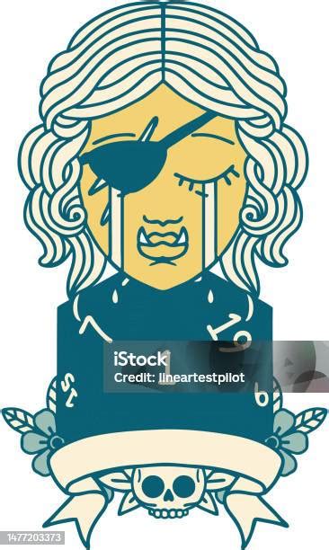 복고풍 문신 스타일 우는 오크 불량 캐릭터와 자연스러운 하나의 롤 굴리기에 대한 스톡 벡터 아트 및 기타 이미지 굴리기 눈 신체 부분 도깨비 Istock