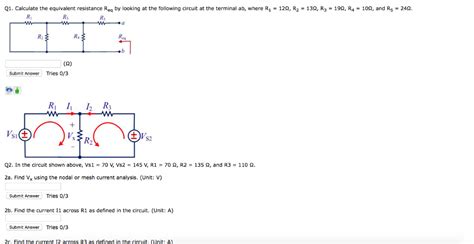 Solved Q1 Calculate The Equivalent Resistance Req By Chegg
