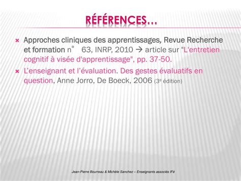 Ppt Entretien D Explicitation Et Développement De La Compétence D