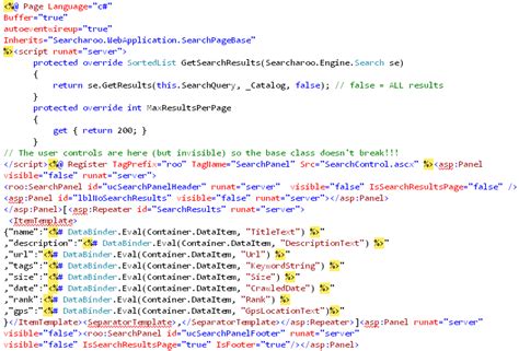 asp c search engine highlighting json jquery and silverlight
