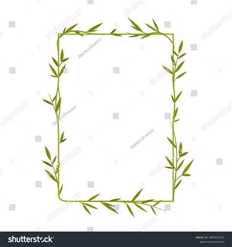 Tree Border Vector Element Eps10 Stock Vector Royalty Free 2087934721
