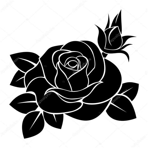 Rose Silhouette At Getdrawings Free Download