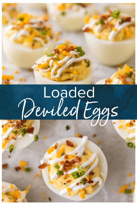 Loaded Baked Potato Deviled Eggs Recipe
