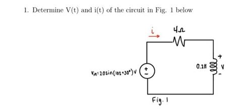 Solved Determine V T And I T Of The Circuit In Fig Chegg