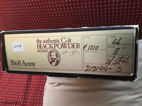 Colt 1860 Army Stainless Steel 2nd Generation For Sale