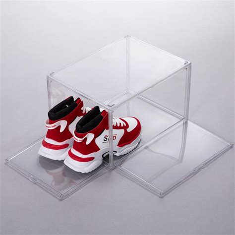 12 Packs Clear Acrylic Stackable Shoe Storage Boxes Bvbox®