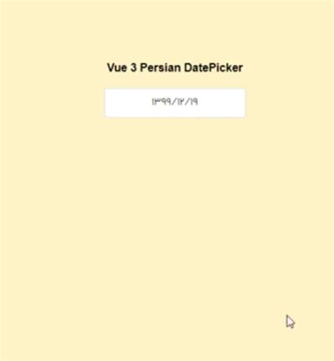 Mohammad Oftadeh On Linkedin Vue Datepicker Vue3 Persian Jalali Javascript