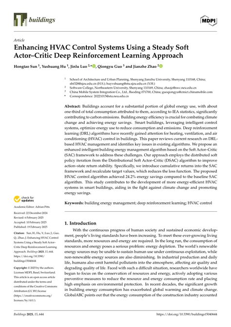 Pdf Enhancing Hvac Control Systems Using A Steady Soft Actorcritic