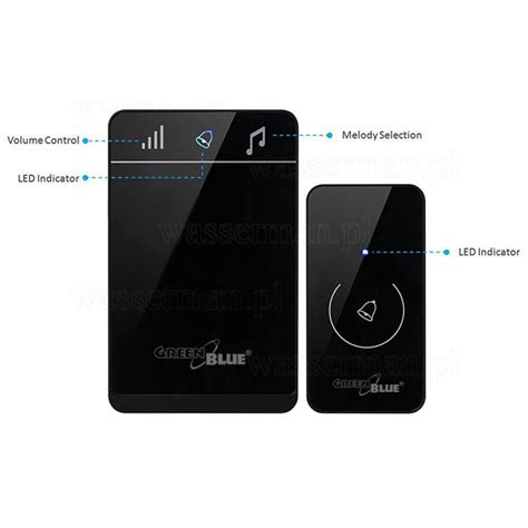 Zöld Kék Csengő Gb112 Vezeték Nélküli Két Vevő Emag Hu