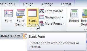 Access Creating Forms